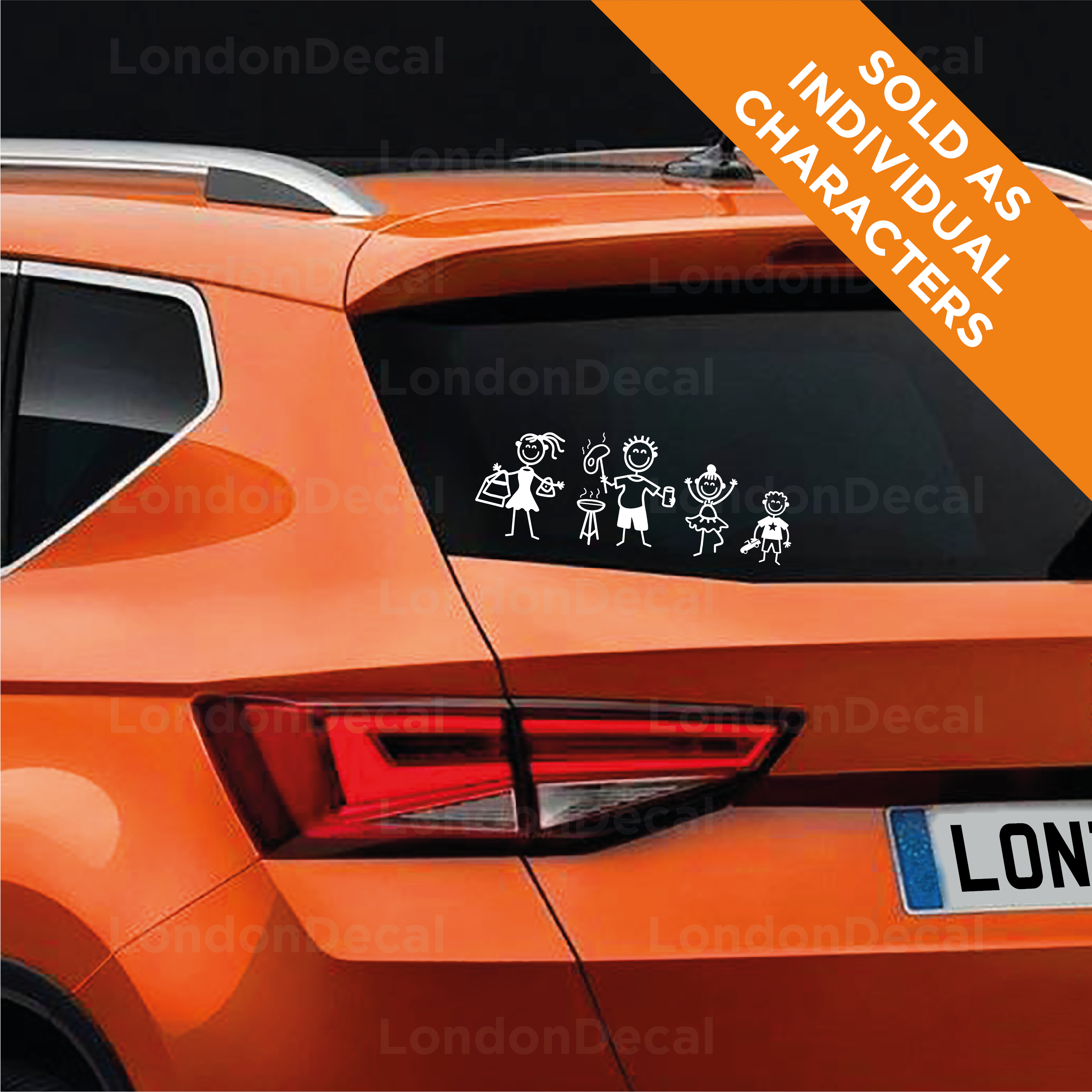 Stick Family Vinyl Car Decal Stickers - LondonDecal