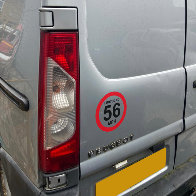 Limited to 56MPH - Vehicle Vinyl Decal Sticker - LondonDecal