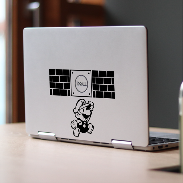 Super Mario Jumping Laptop Vinyl Decal Sticker - LondonDecal