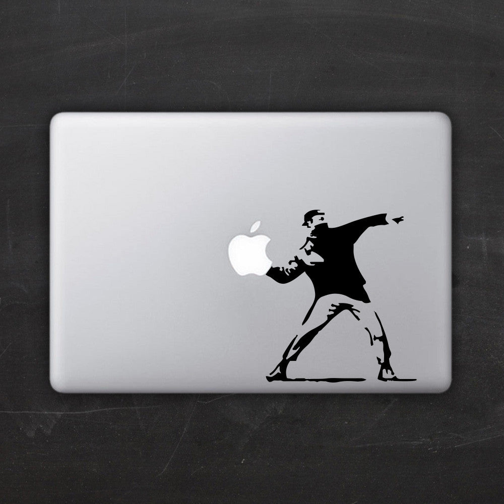 Banksy Riot Macbook Vinyl Decal Sticker - LondonDecal