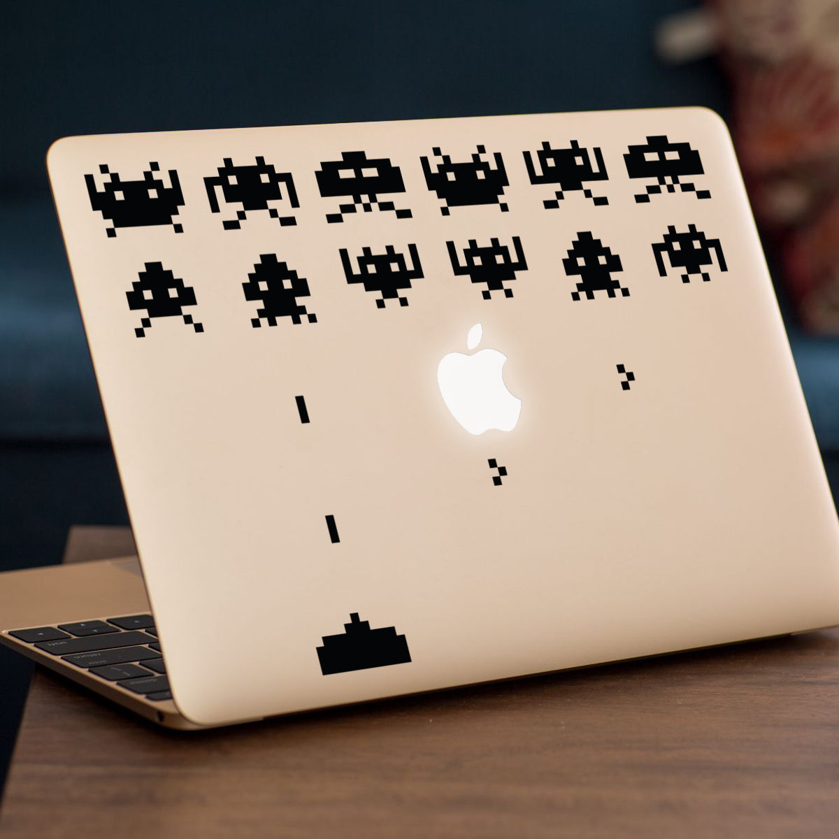 Space Invaders Macbook Vinyl Decal Sticker - LondonDecal