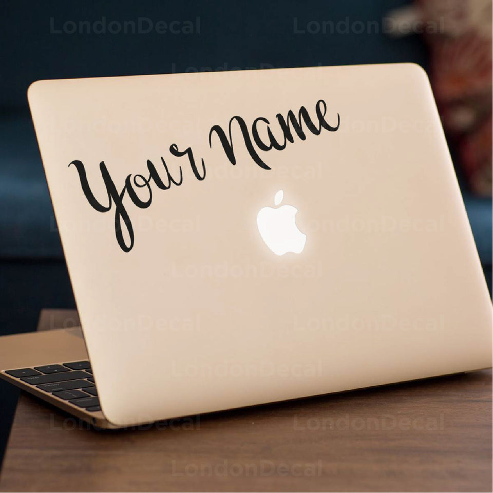 Custom Name Macbook Vinyl Decal Sticker - LondonDecal