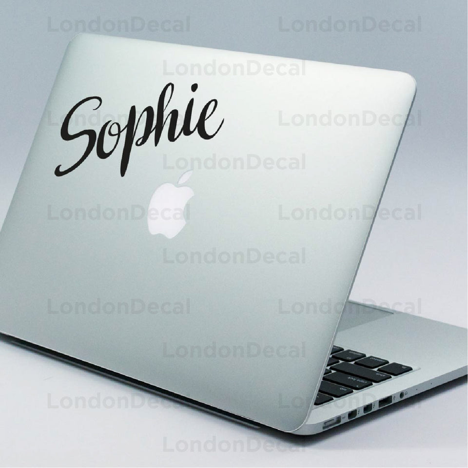 Custom Name Macbook Vinyl Decal Sticker - LondonDecal