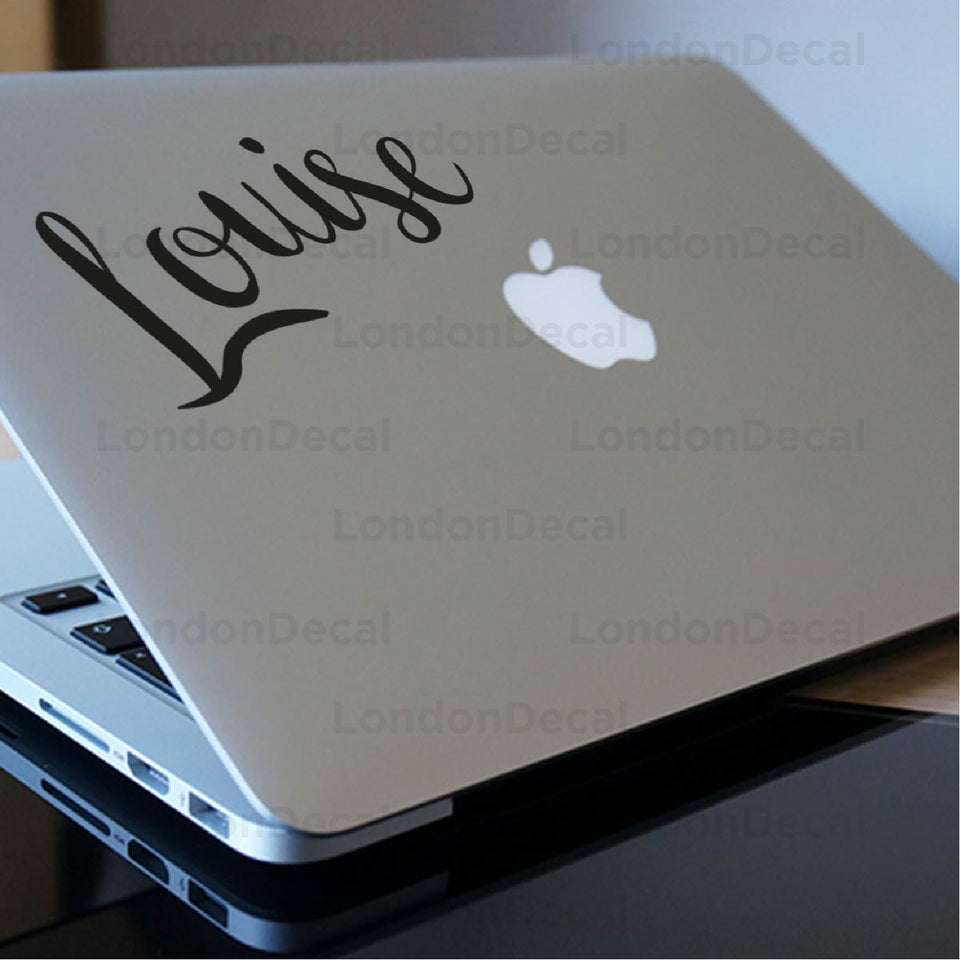 Custom Name Macbook Vinyl Decal Sticker - LondonDecal