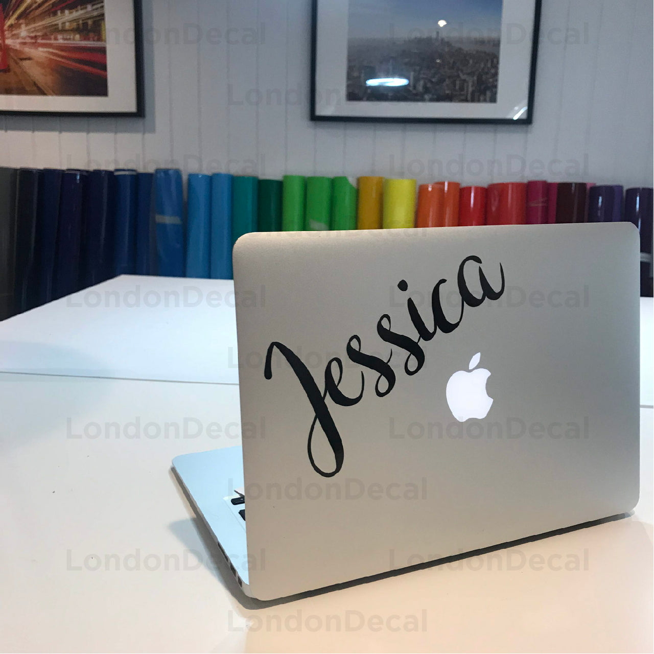 Custom Name Macbook Vinyl Decal Sticker - LondonDecal