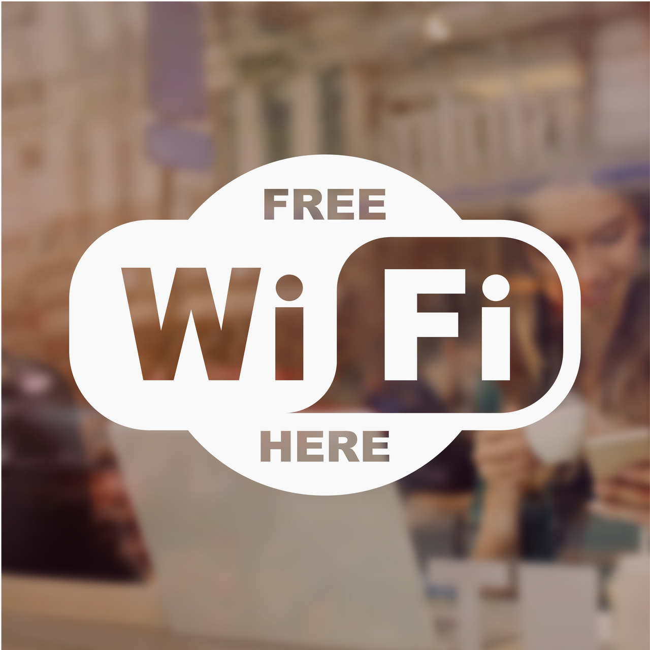 FREE WIFI - Business Shop Decal