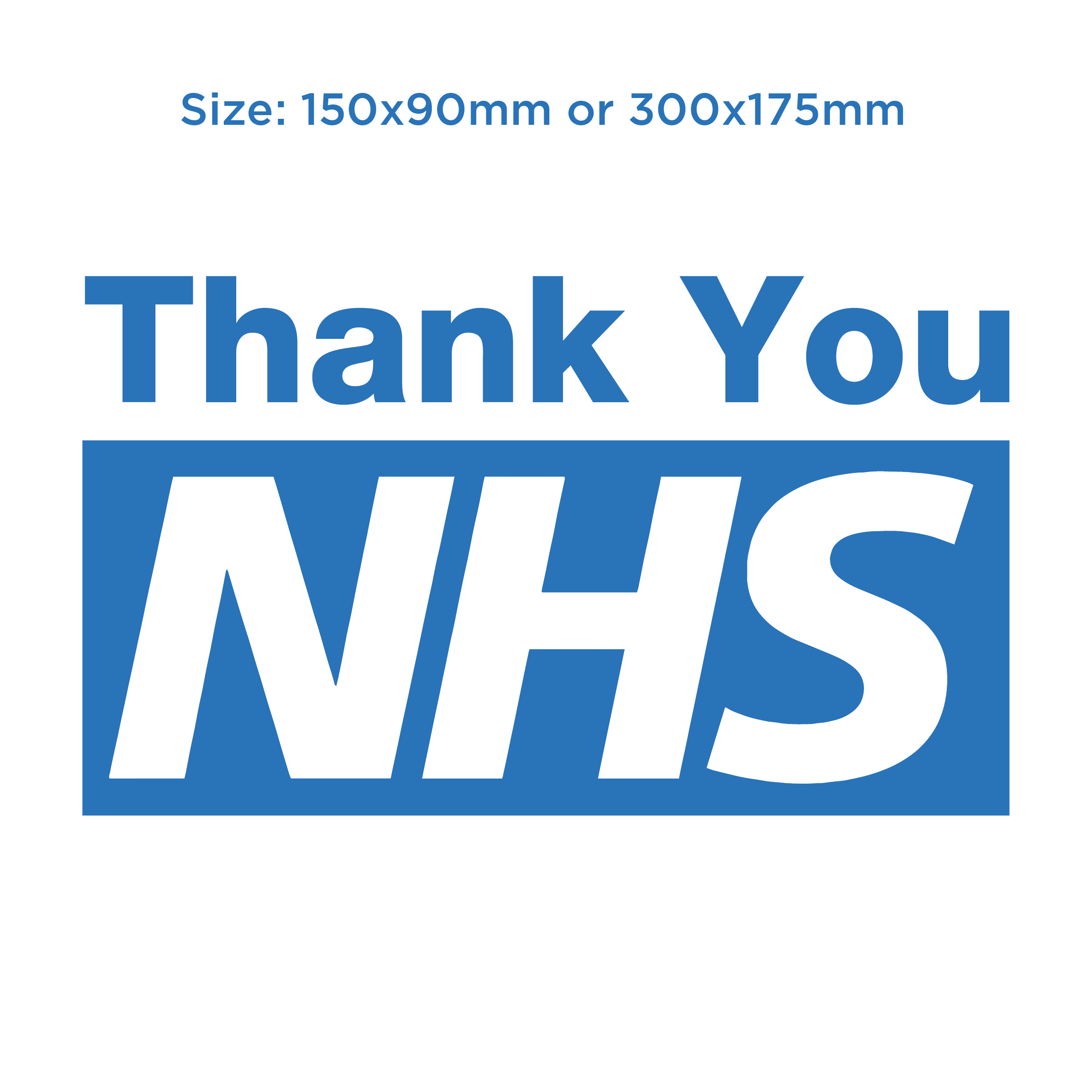 THANK YOU NHS Decal
