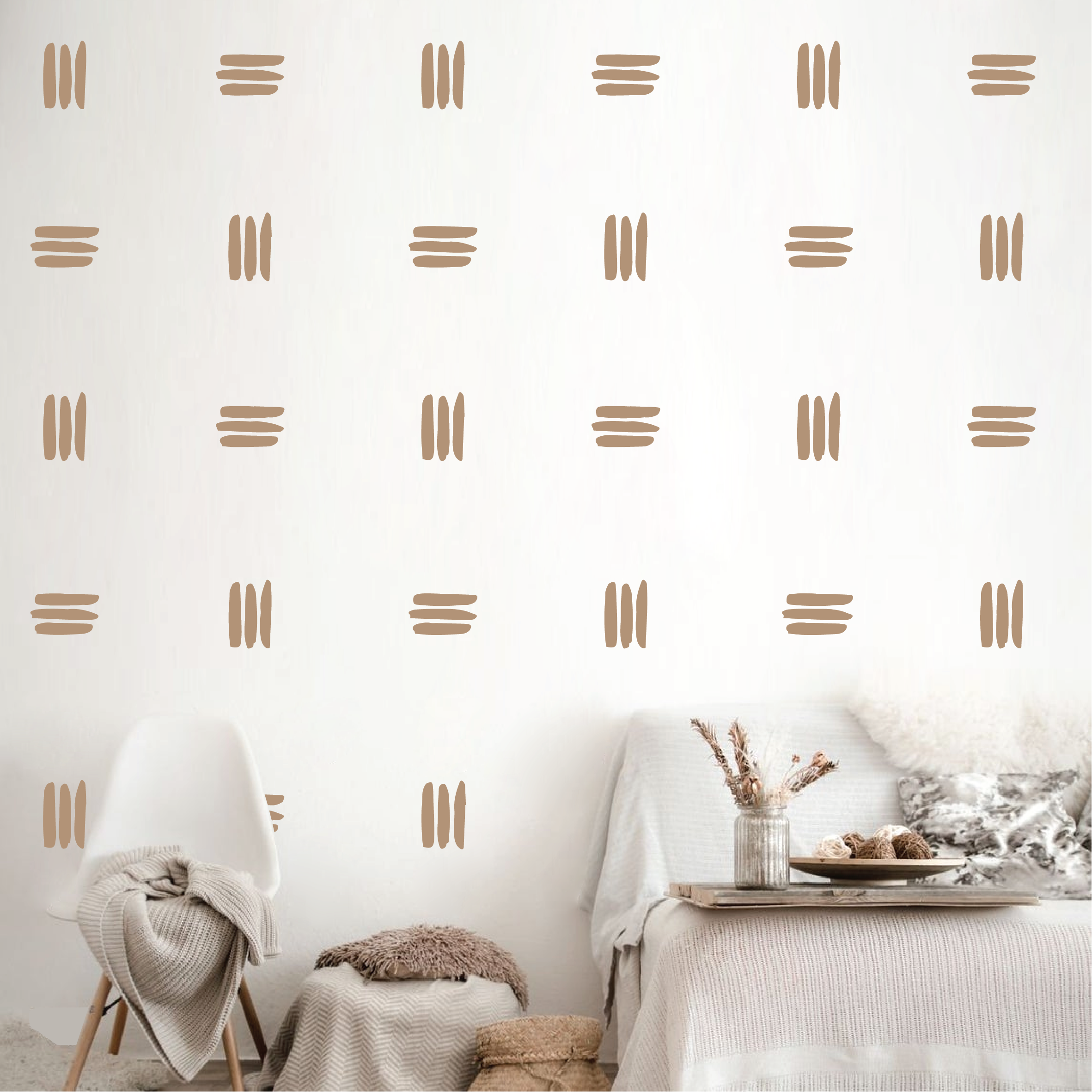 Triple Line Decorative Wall Vinyl Decal Sticker - LondonDecal