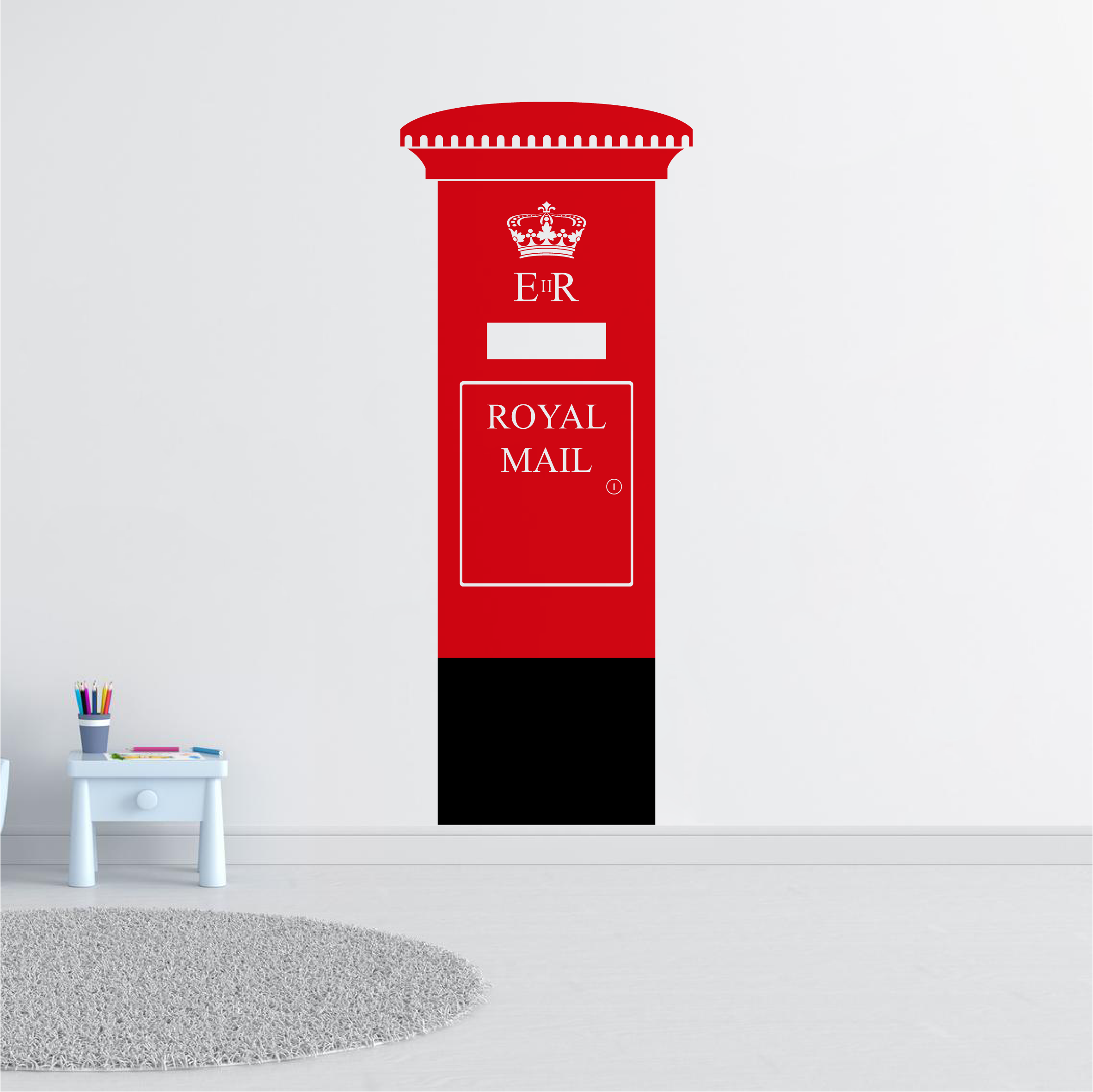 Red Post Box Wall Vinyl Decal Sticker - LondonDecal
