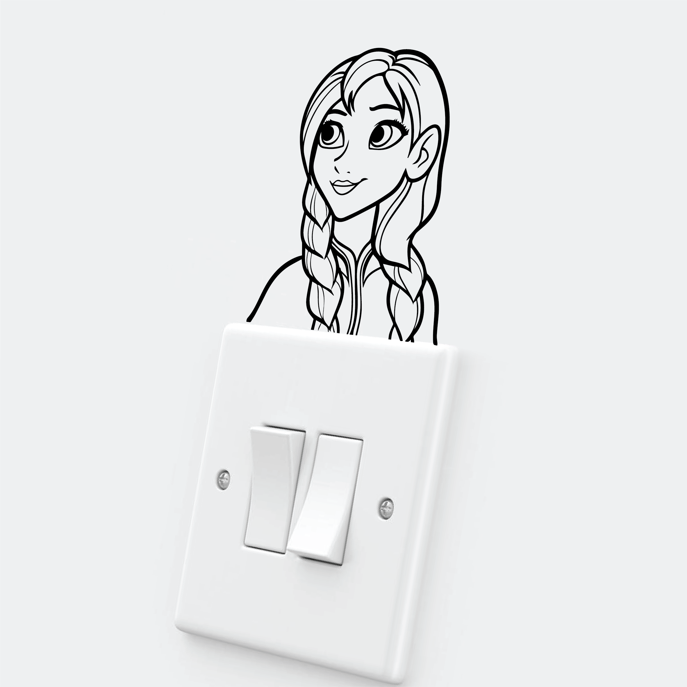 Anna Frozen Light Switch Wall Vinyl Decal Sticker - LondonDecal