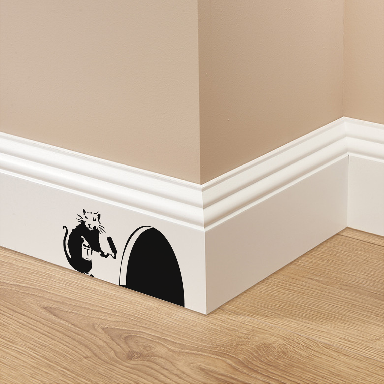 Banksy Rat Skirting Board Wall Vinyl Decal Sticker - LondonDecal