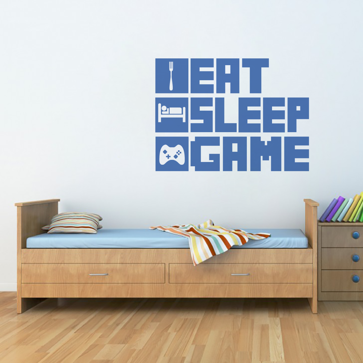 Eat, Sleep, Game Wall Vinyl Decal Sticker - LondonDecal
